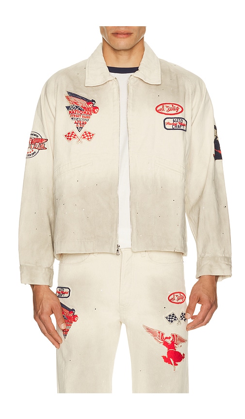 BALENCIAGA Balenciaga Tattoo Artwork Oversized Zip-Up Hoodie